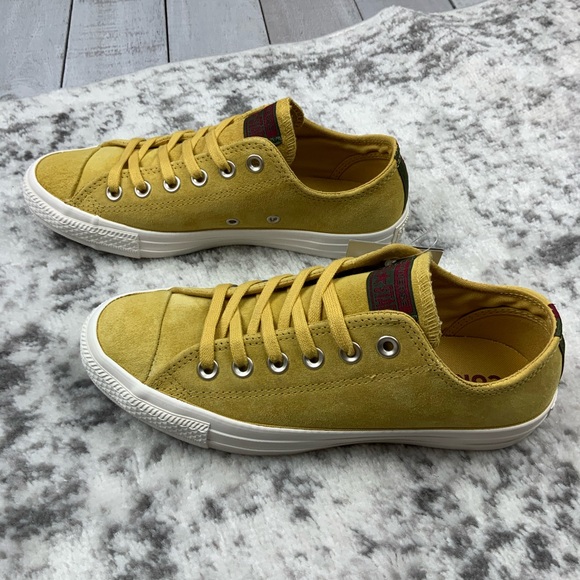 Converse | Shoes | Nib Converse Ctas Ox Mustard Suede Womens Sneaker ...